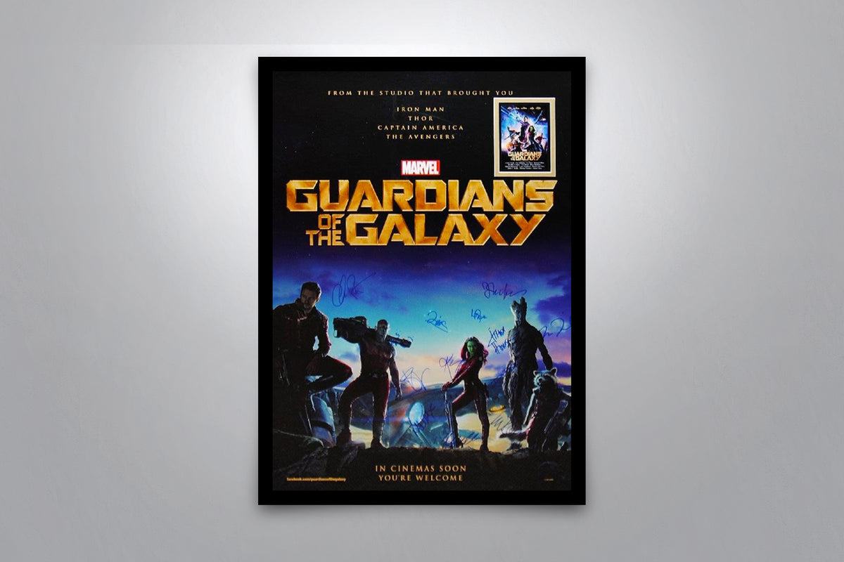 GUARDIANS OF THE GALAXY - Signed Poster + COA