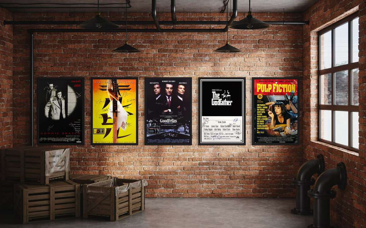 Signed Posters Of Iconic Gangster Films — Exclusive Collection!