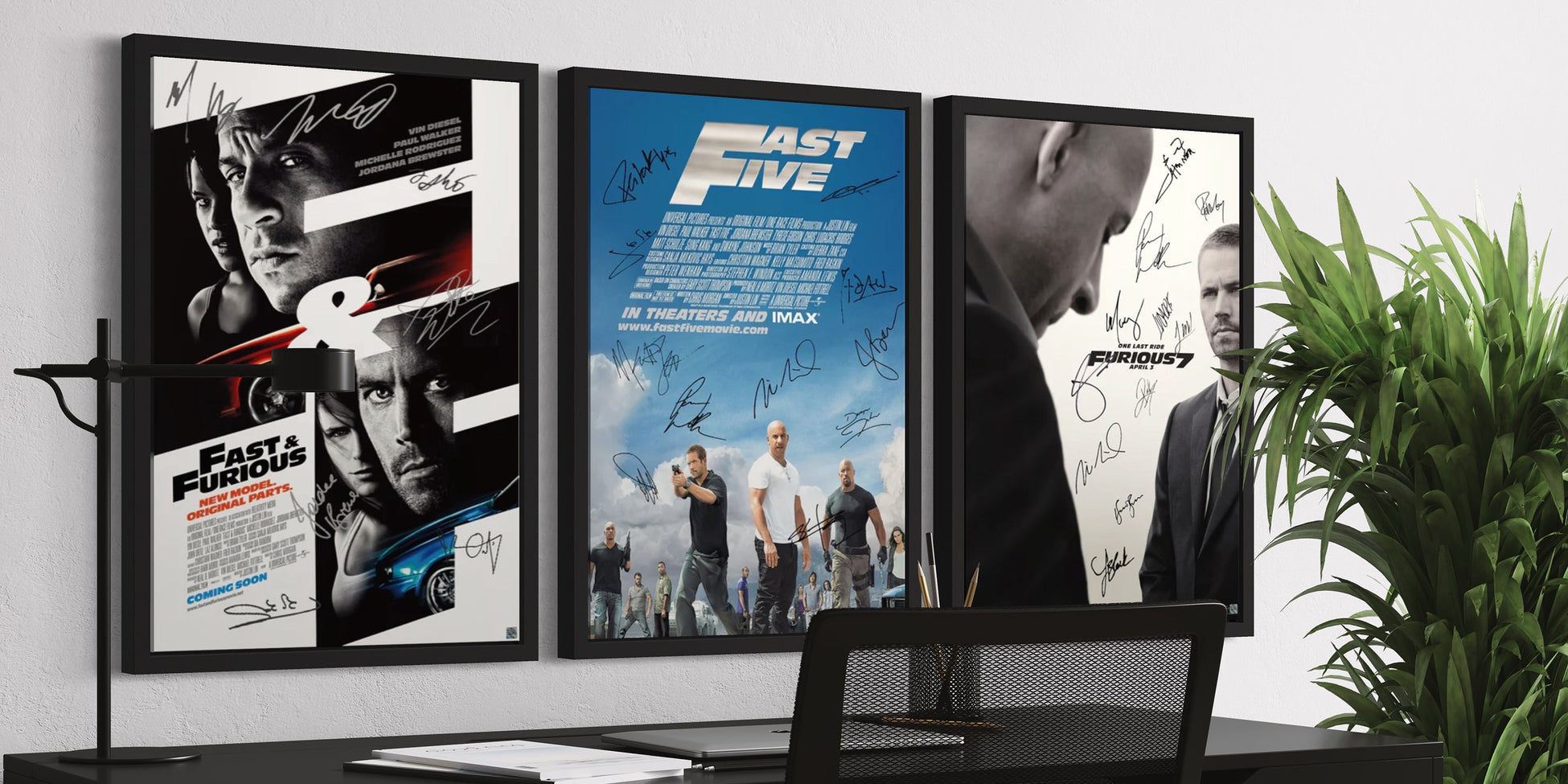 Fast and Furious Signed Poster — Guaranteed Authentic!