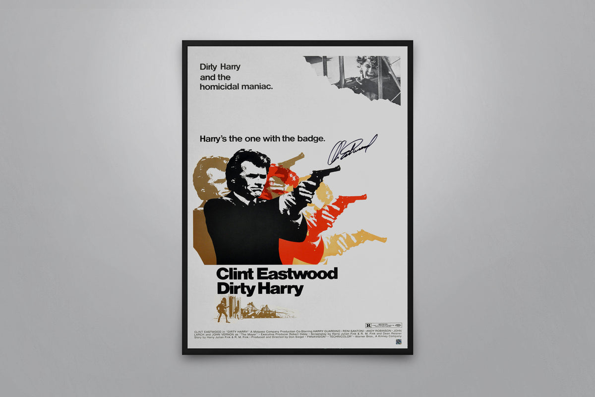 Dirty Harry Signed Poster with COA