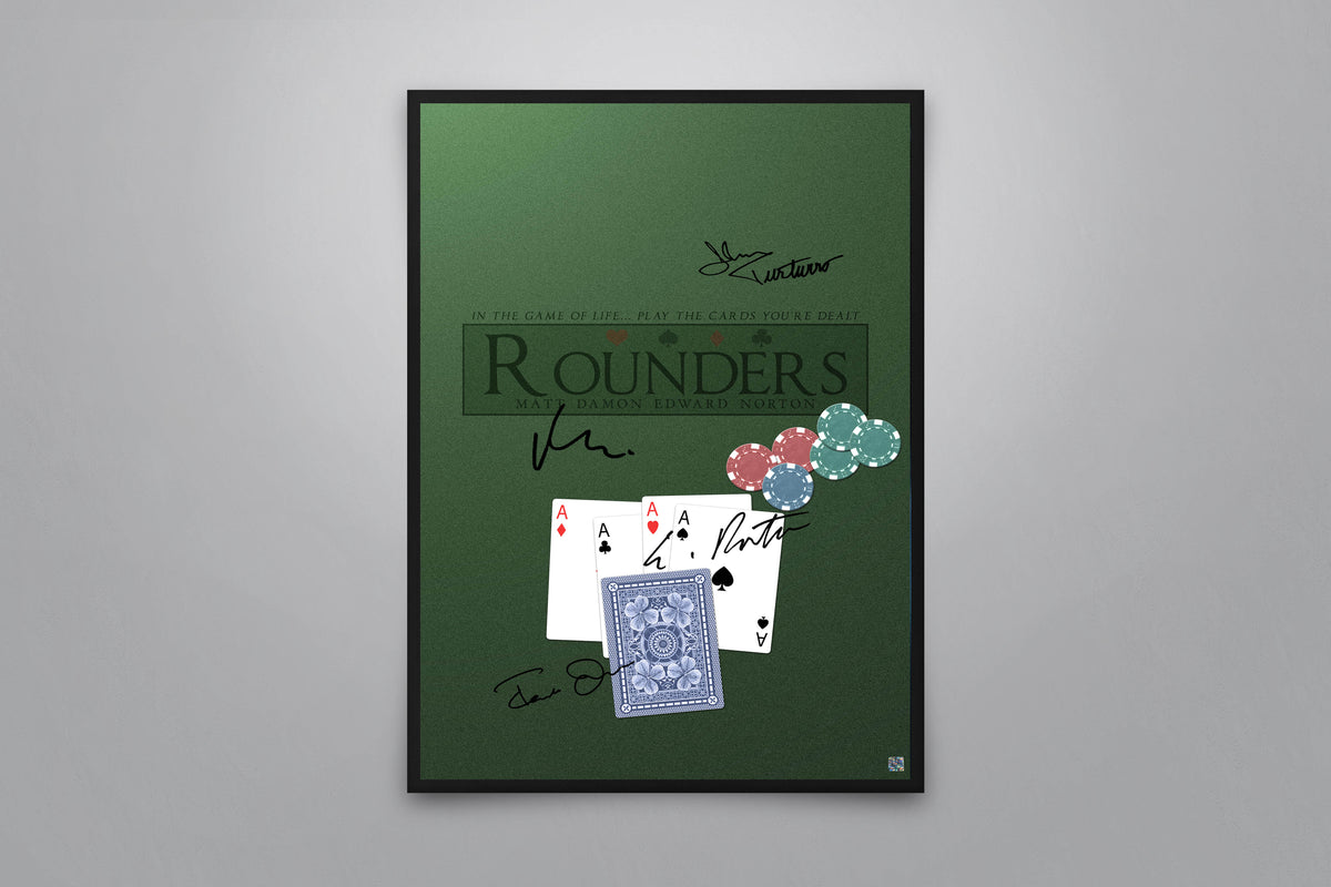 Rounders Signed Poster with COA