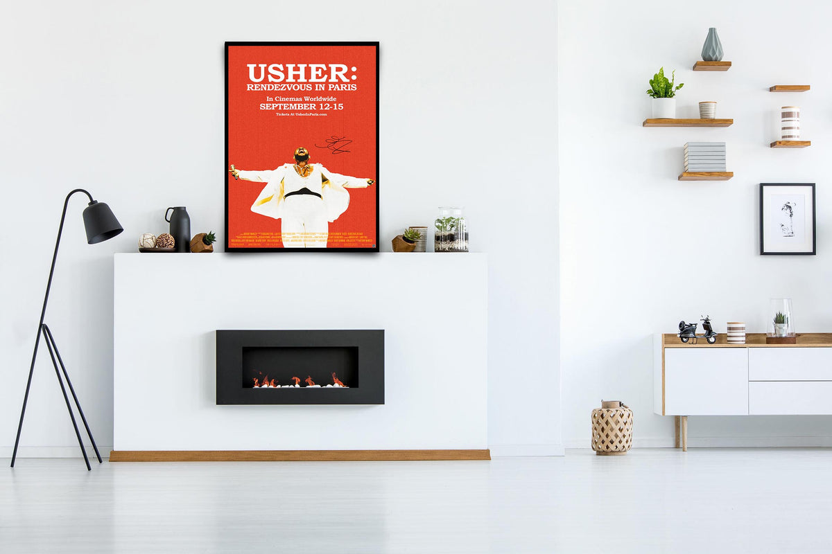 Usher: Rendezvous in Paris Signed Poster with COA