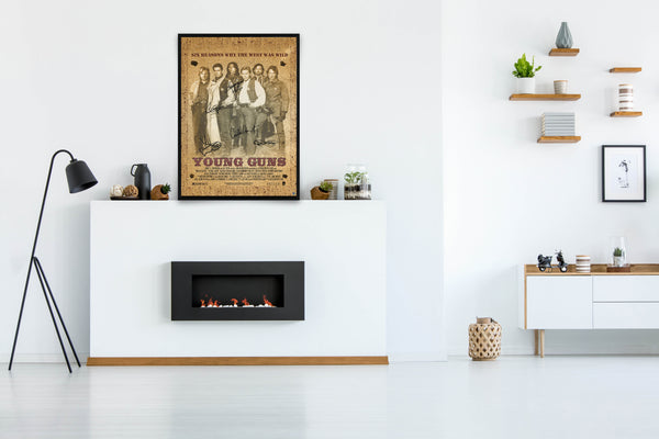 Young Guns Signed Poster with COA