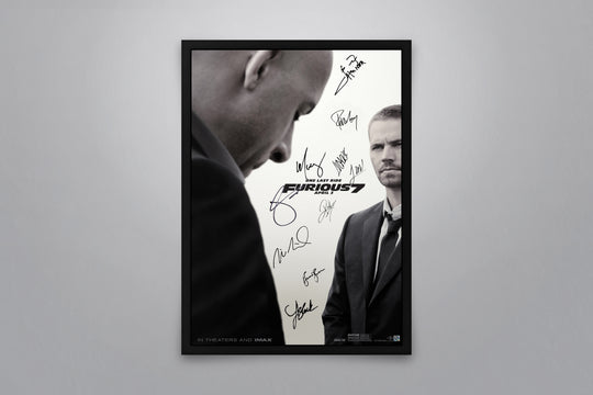 Fast and Furious Signed Poster — Guaranteed Authentic!