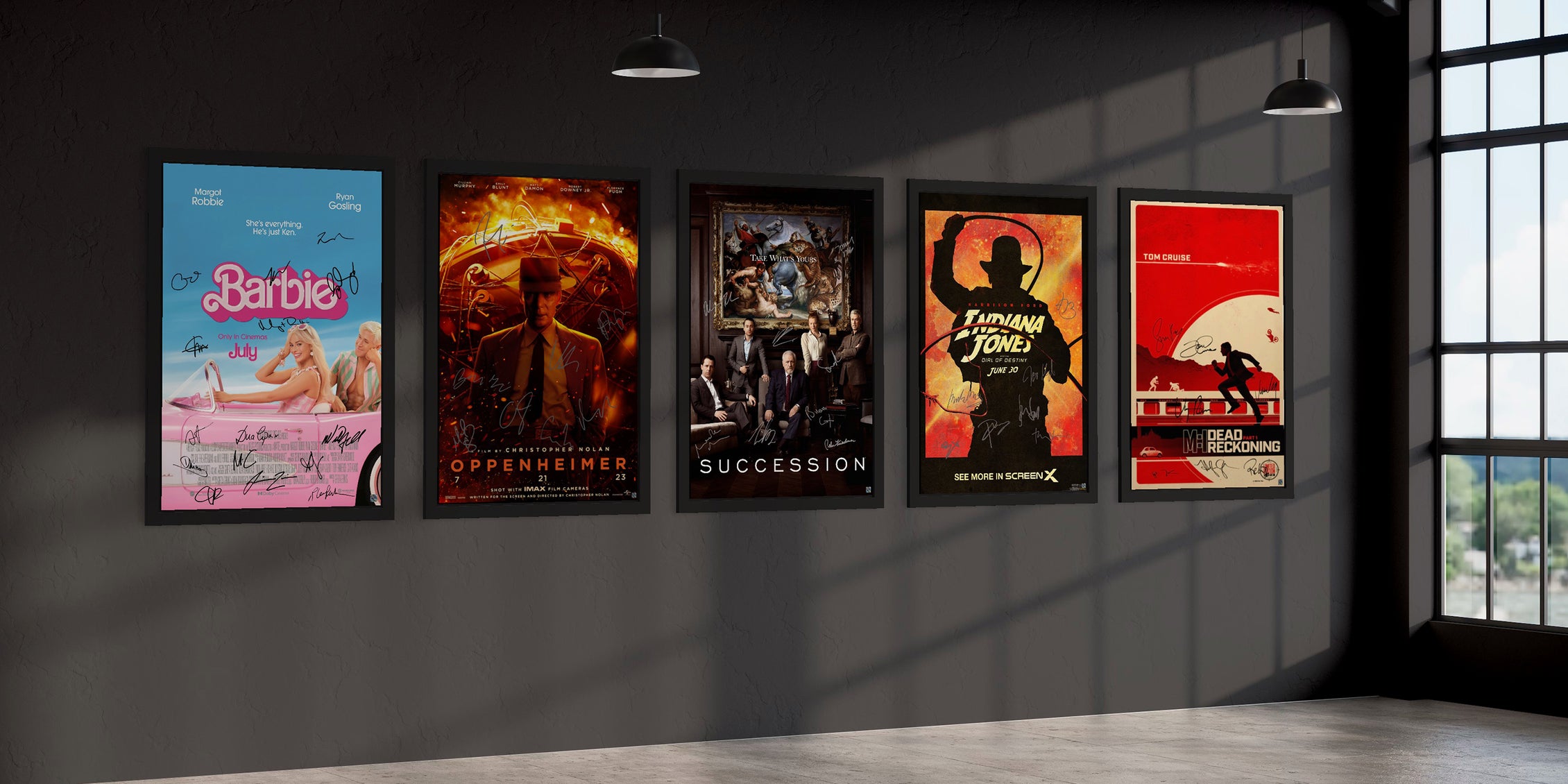 Authentic Signed TV, Music and Movie Posters