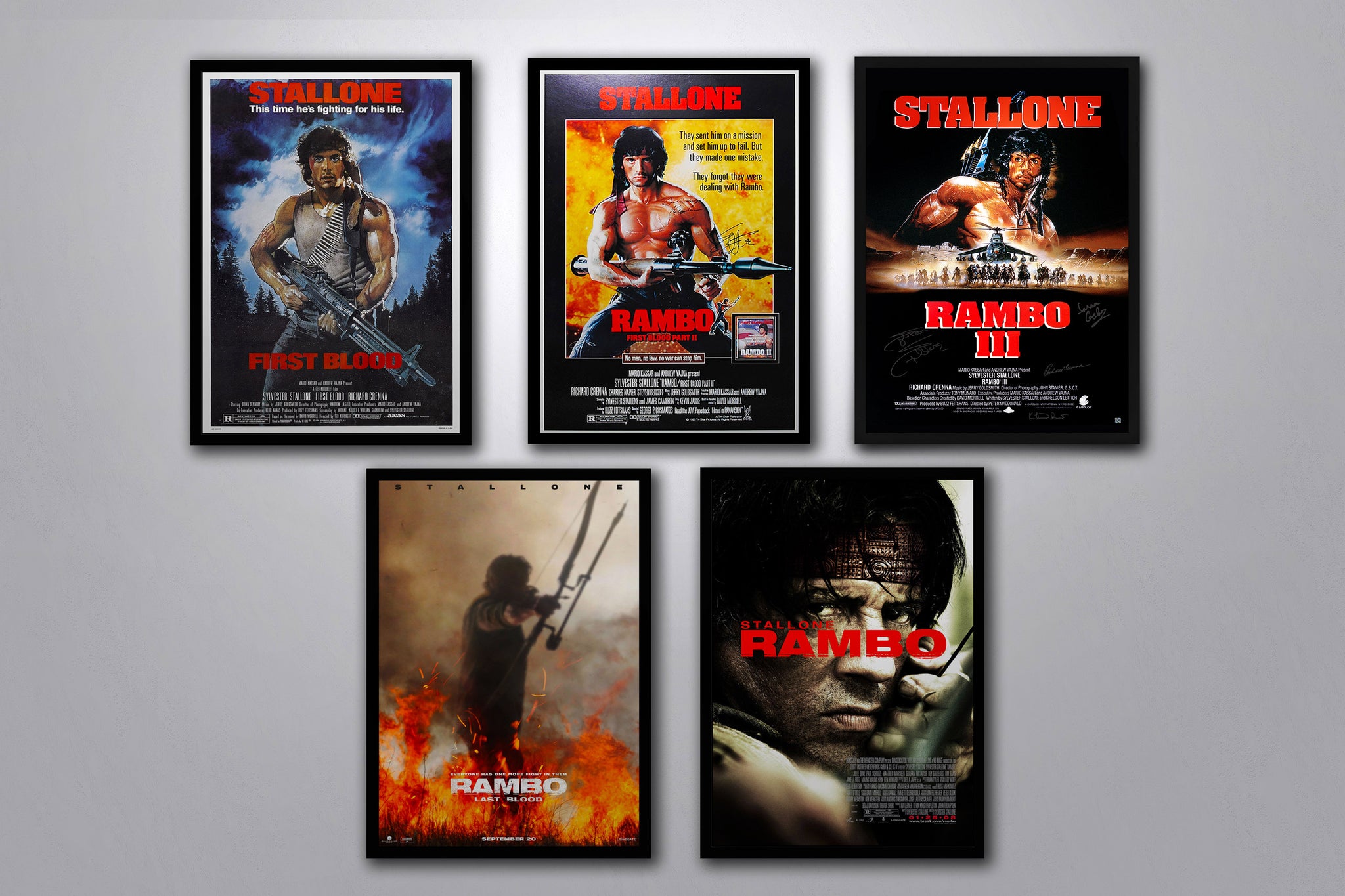 Rambo Autographed Poster Collection
