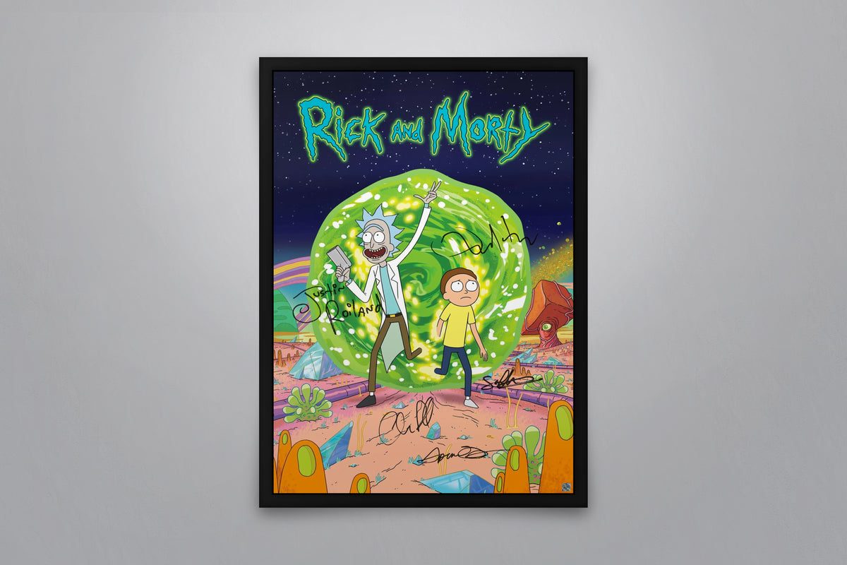 Rick and Morty - Signed Poster + COA