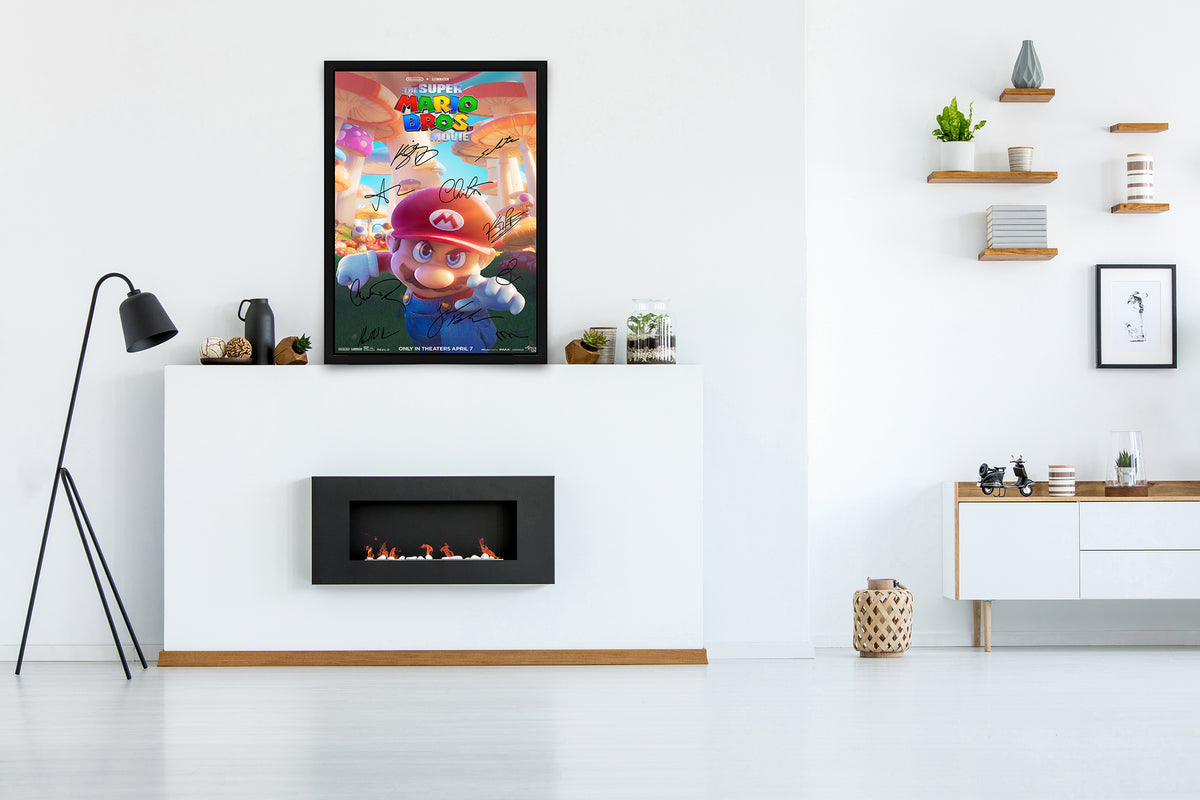 The Super Mario Bros. Movie Signed Poster with COA