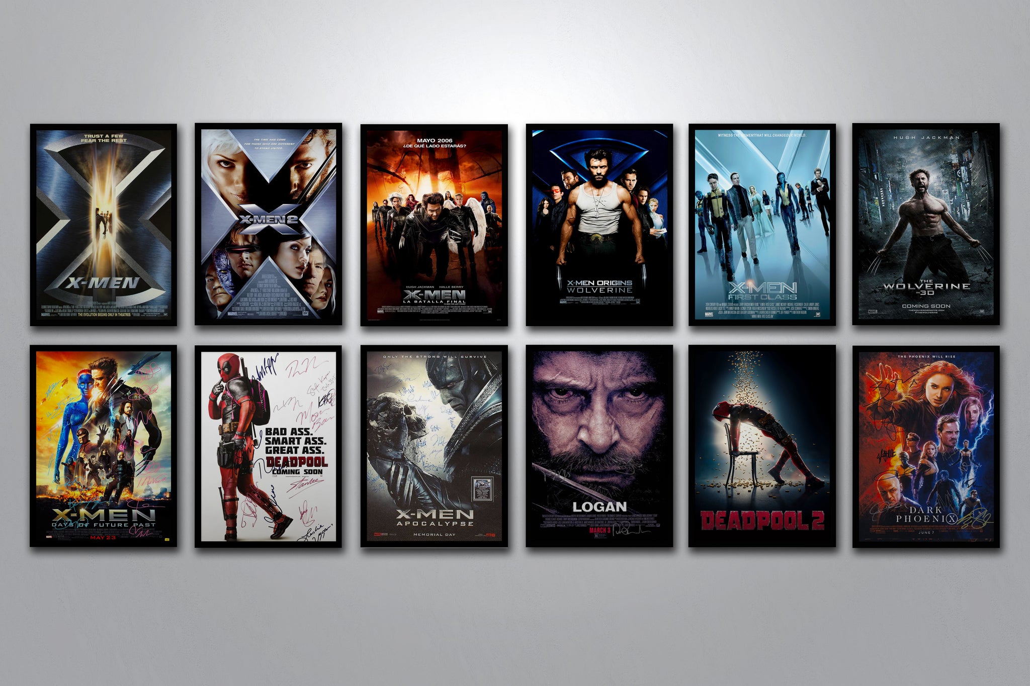 X-Men + Deadpool Autographed Poster Collection – Poster Memorabilia